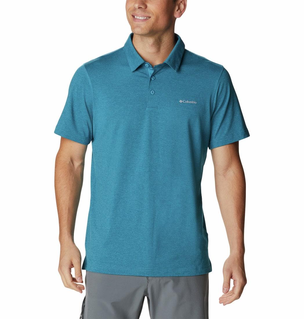 Columbia Men Blue Tech Trail Polo (Sun Protection) – Adventuras India