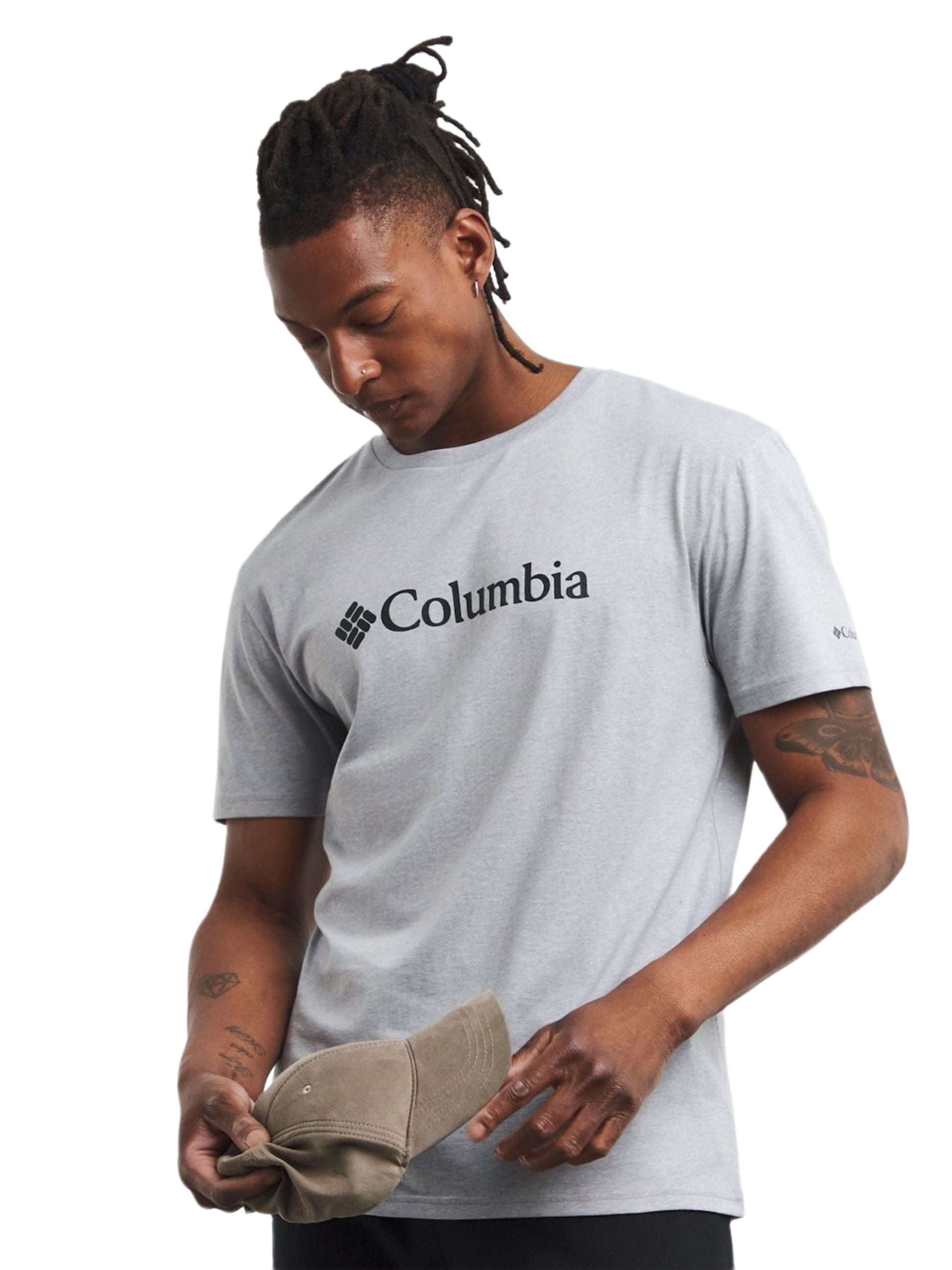Columbia Men Grey CSC Basic Logo Tshirt – Adventuras India