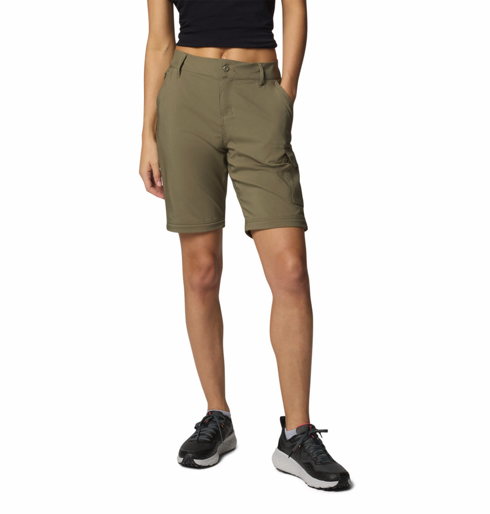 Columbia Women Olive Green Omni-Shade Silver Ridge Utility Convertible ...