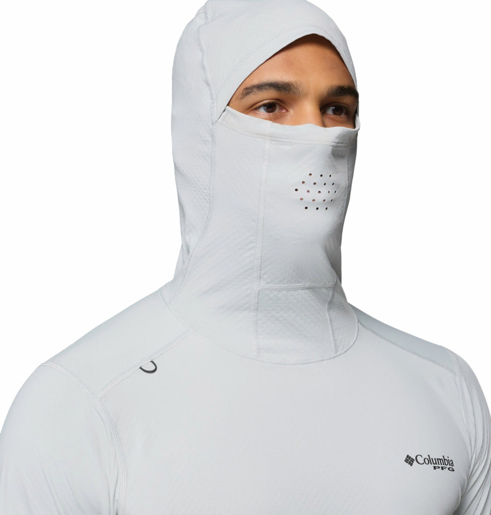 Columbia Men Light Grey Omni-Freeze Shadowcaster Zero Hoodie ...
