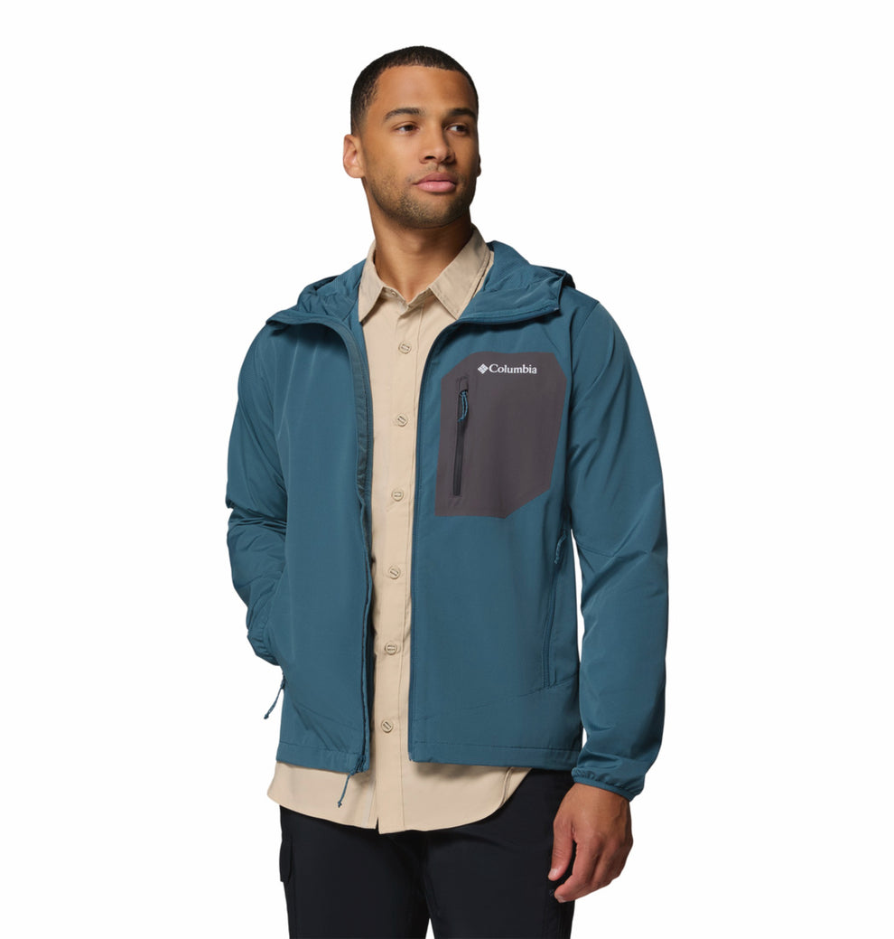 Columbia Men Blue Omni-Shield Tall Heights III Soft Shell Jacket ...