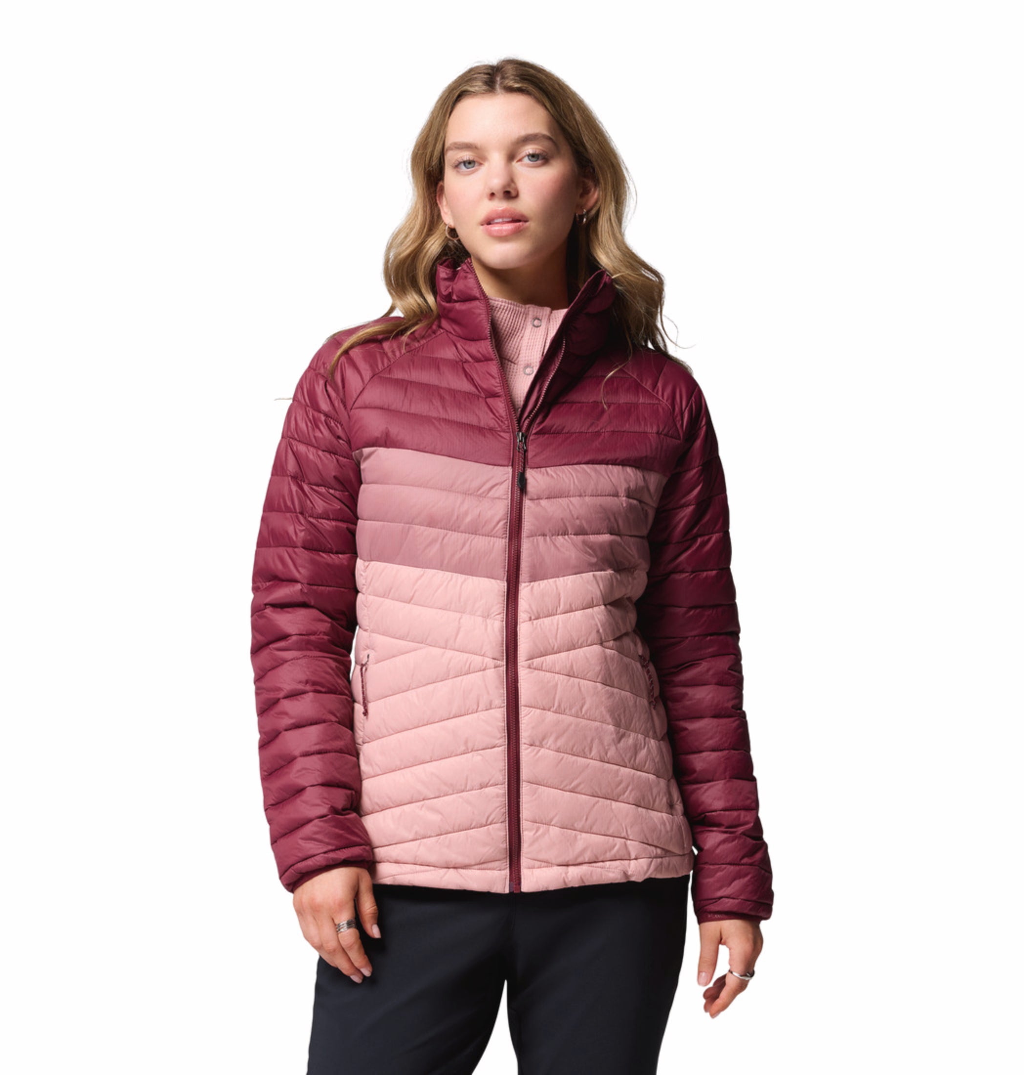 Columbia Women Pink OmniShield Powder Pass Down Jacket – Adventuras India