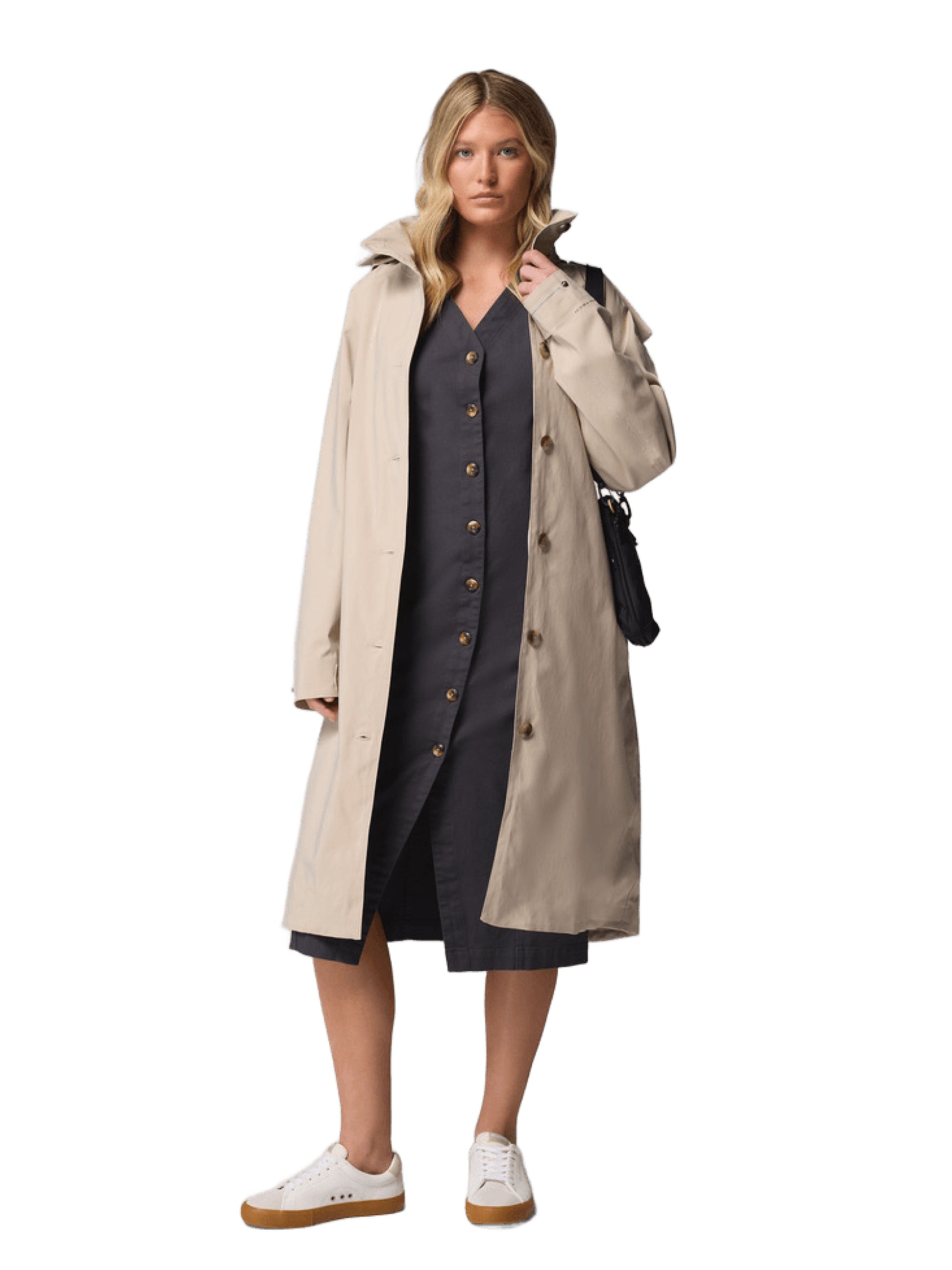 Columbia Women Beige Omni-Tech AmazeTrench Rain Jacket – Adventuras India